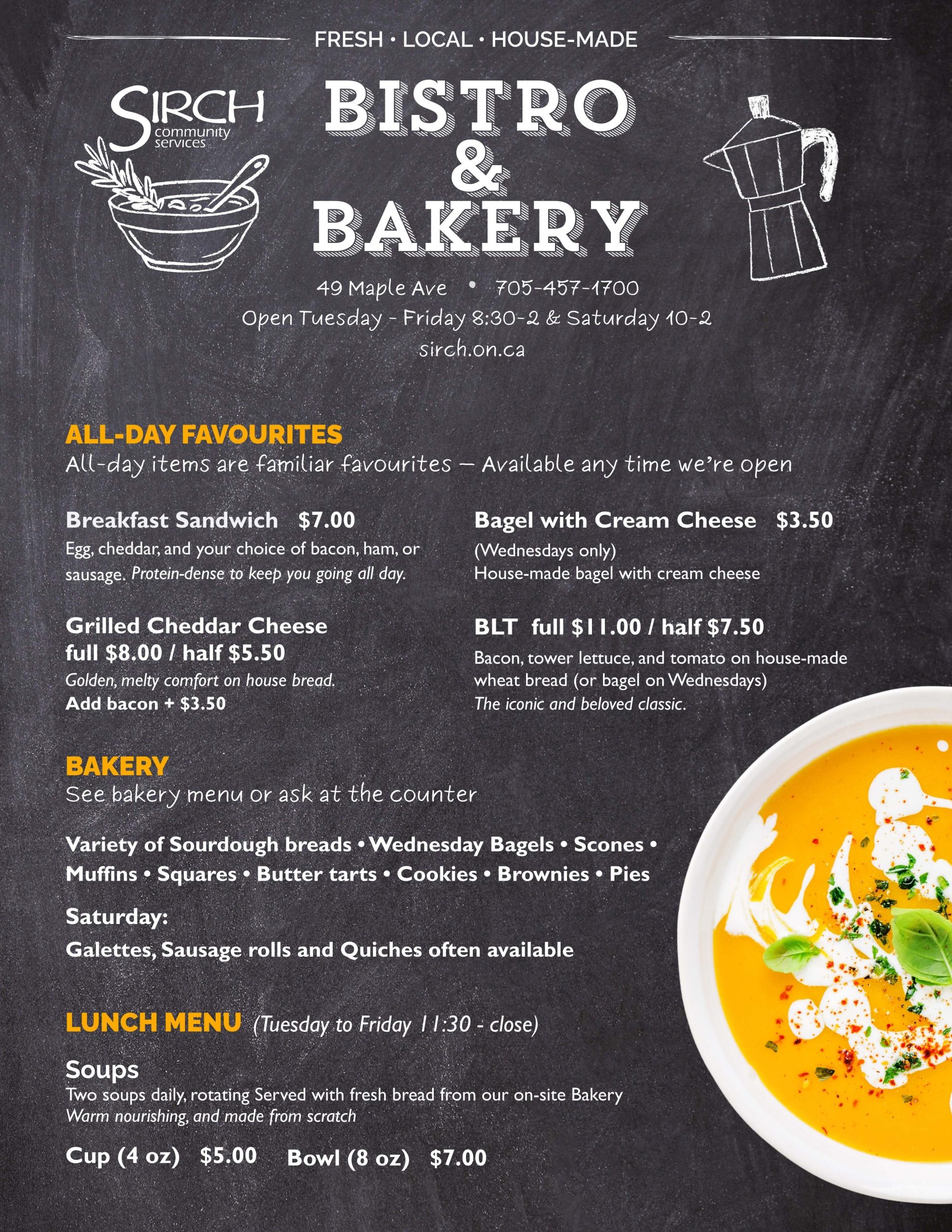 Menu – SIRCH